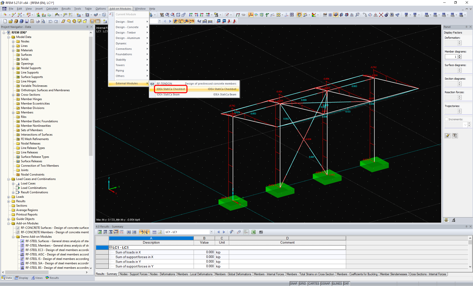 RFEM/RSTAB BIM link for steel connection design (EN) | IDEA StatiCa