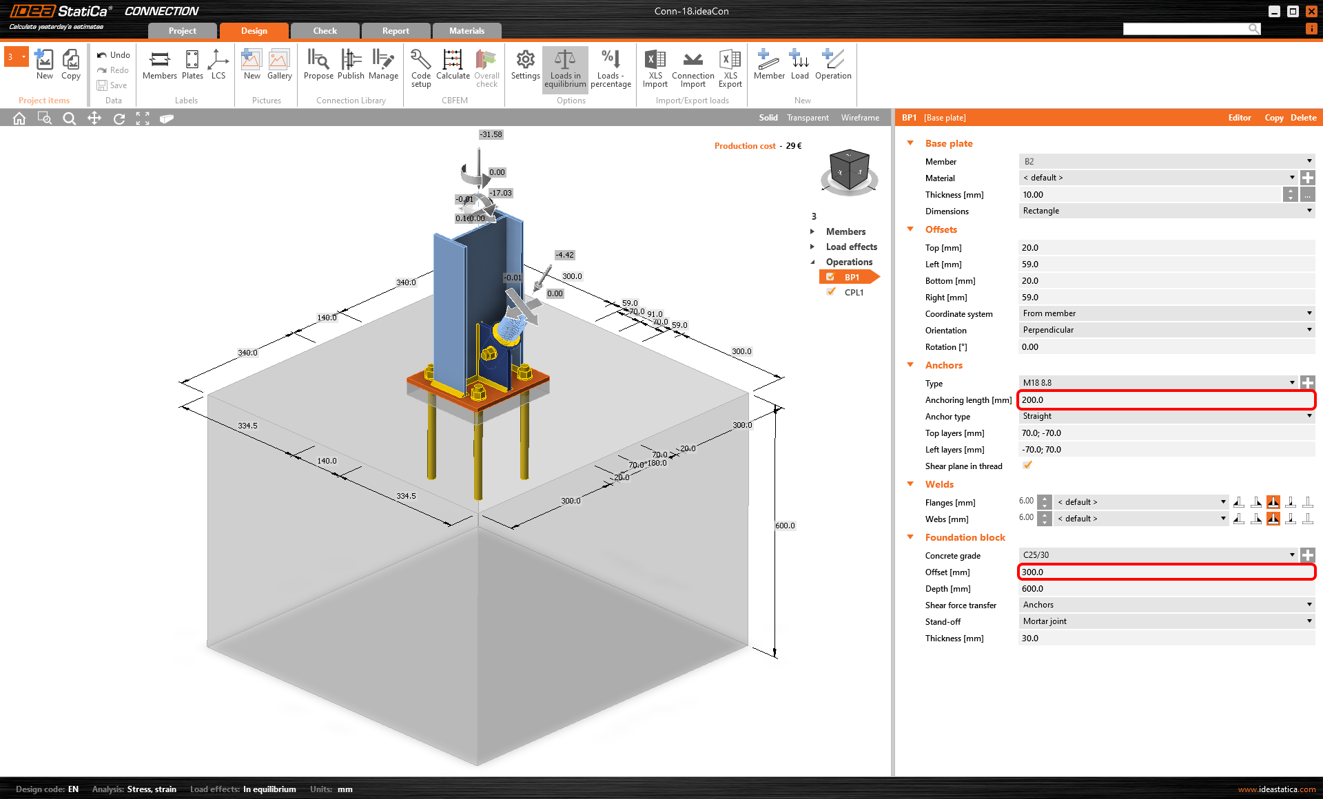 Structural design of bolted connection | IDEA StatiCa