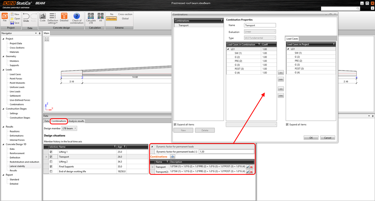 Lateral stability for concrete beams – all inputs and outputs, analysis, and known limitations ...