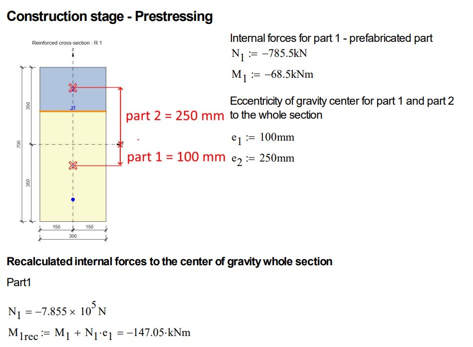 Structural design of composite section in RCS (EN) | IDEA StatiCa