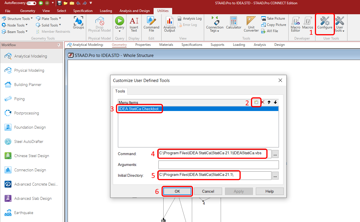 STAAD.Pro BIM link for steel connection design (AISC) | IDEA StatiCa