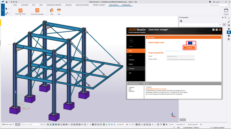 How to combine Tekla Structures and SAP2000 for steel connection design ...