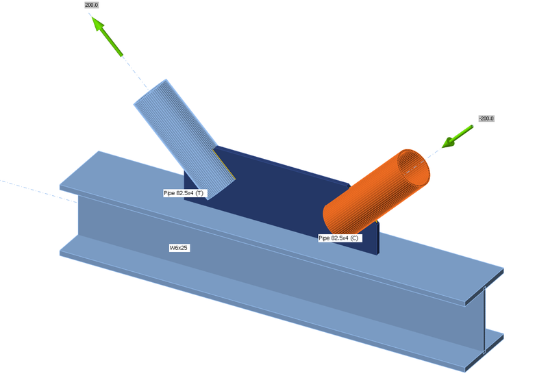 Pipe – Shear lag connection in bracing | IDEA StatiCa Pipe – Shear lag connection in bracing | IDEA StatiCa