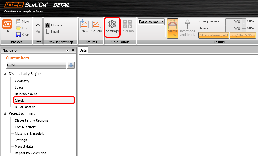 Code and calculation settings in Detail application | IDEA StatiCa