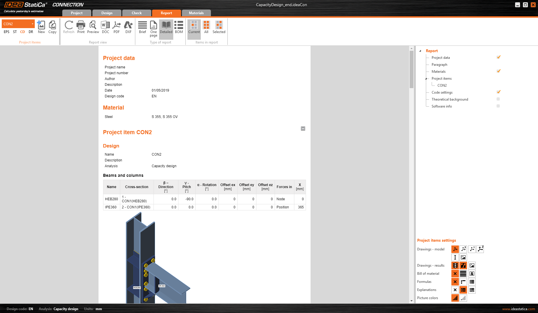 Capacity design (EN) | IDEA StatiCa