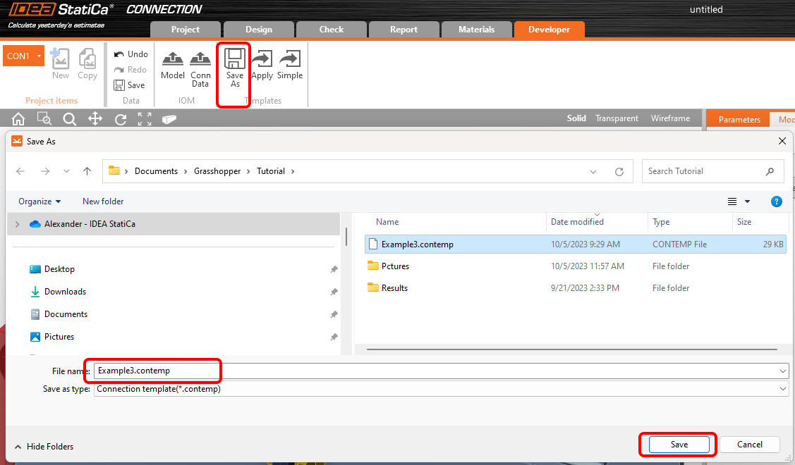 Grasshopper API link – parametric optimization of a connection weld | IDEA StatiCa