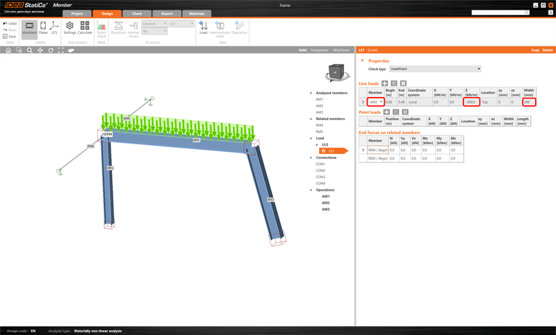 Structural design and code-check of a steel frame (EN) | IDEA StatiCa