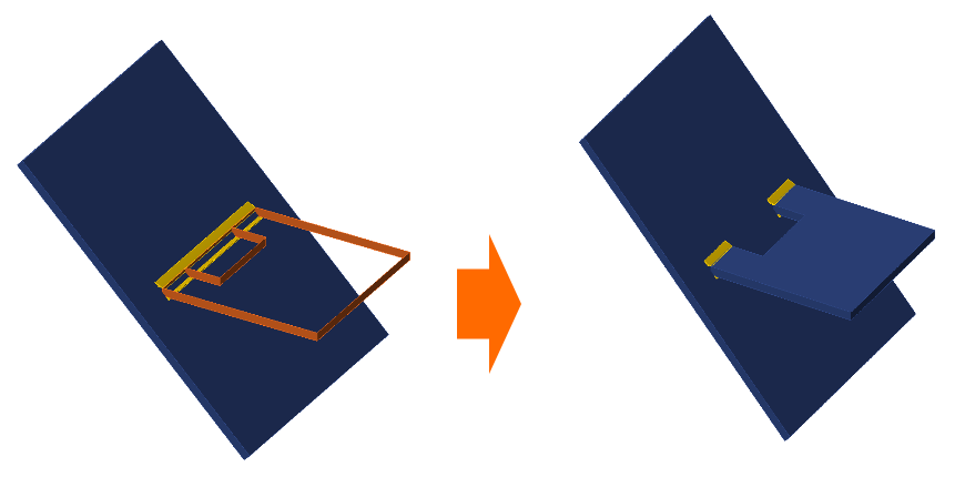 Cut operation in intersection of plates with openings | IDEA StatiCa