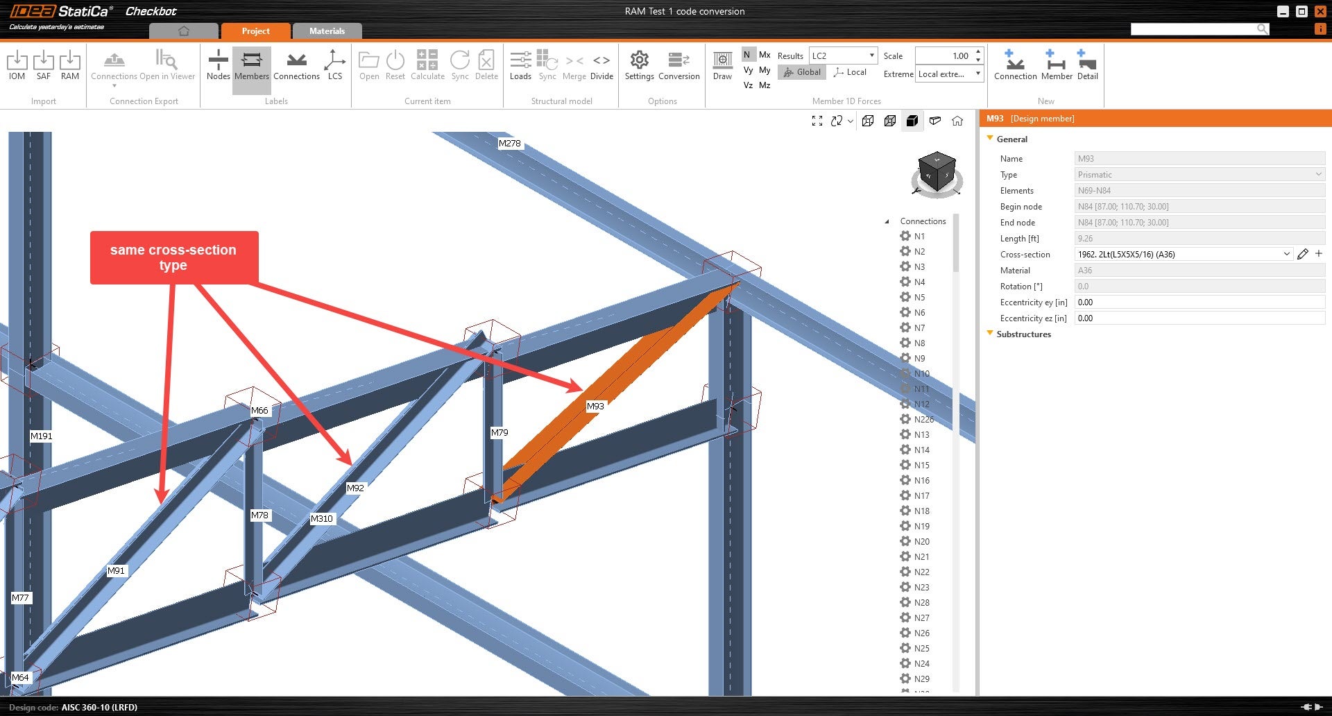 RISA-3D import into IDEA StatiCa | IDEA StatiCa