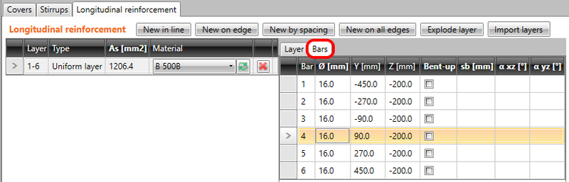 Reinforcement in RCS application | IDEA StatiCa