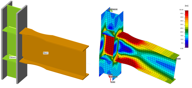 Reduced Beam Section (RBS) Prequalified Connection - AISC | IDEA StatiCa