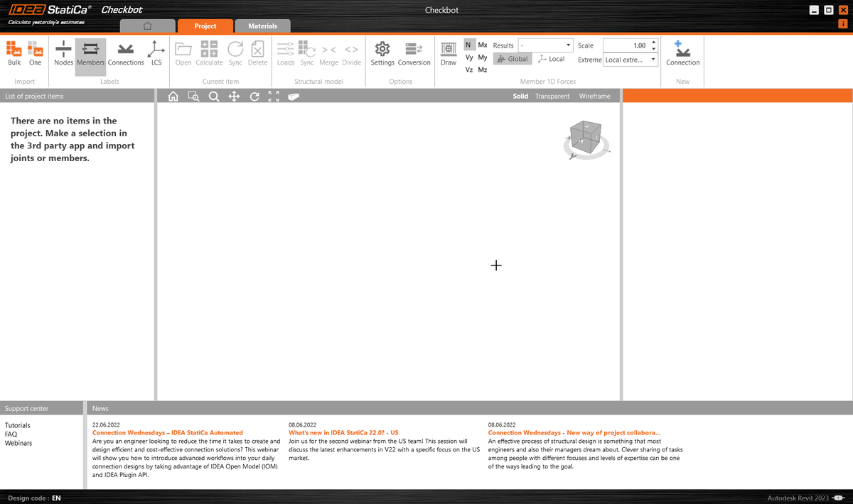 BIM link tutorial Connection – Autodesk Revit | IDEA StatiCa