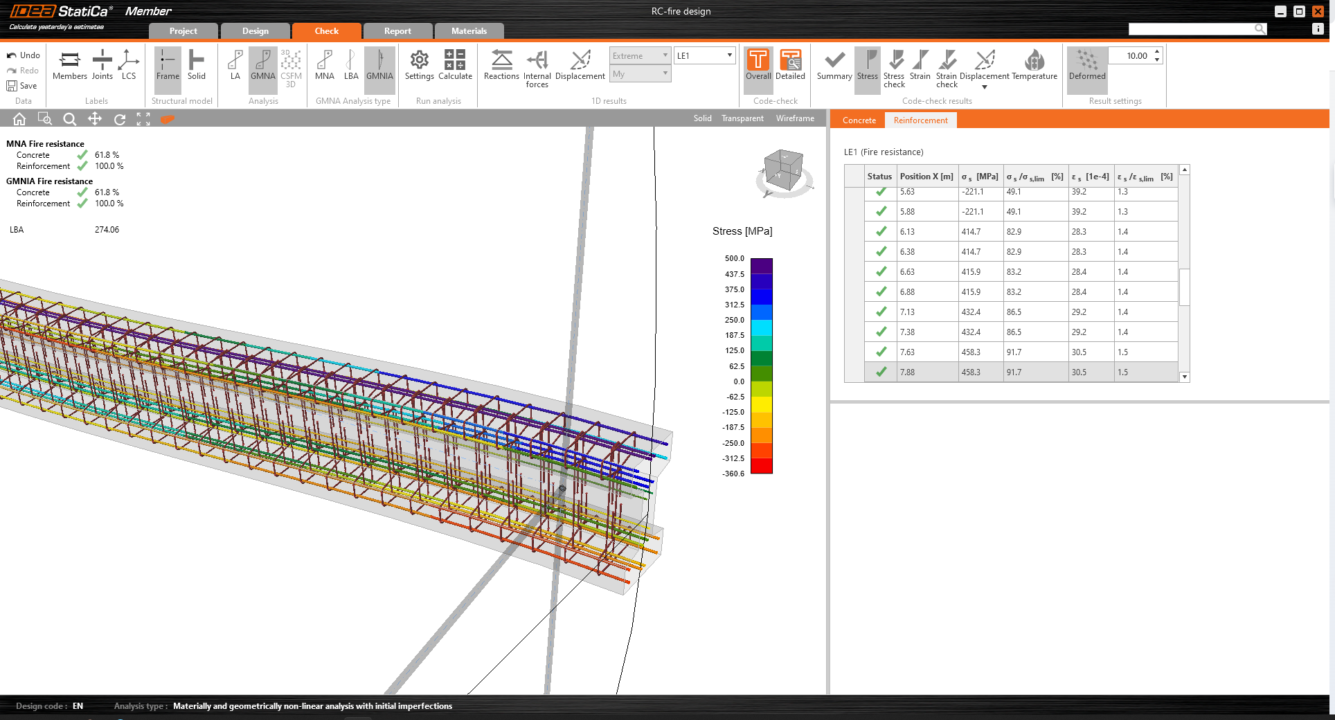 Thermal analysis of concrete structures | IDEA StatiCa