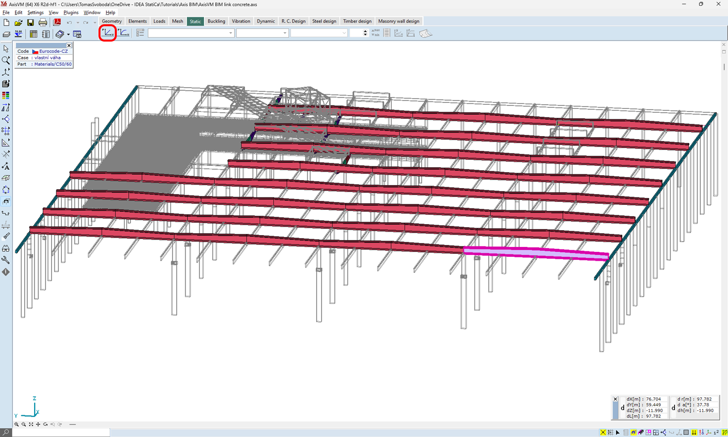 AxisVM BIM link for structural concrete beam design (EN) | IDEA StatiCa