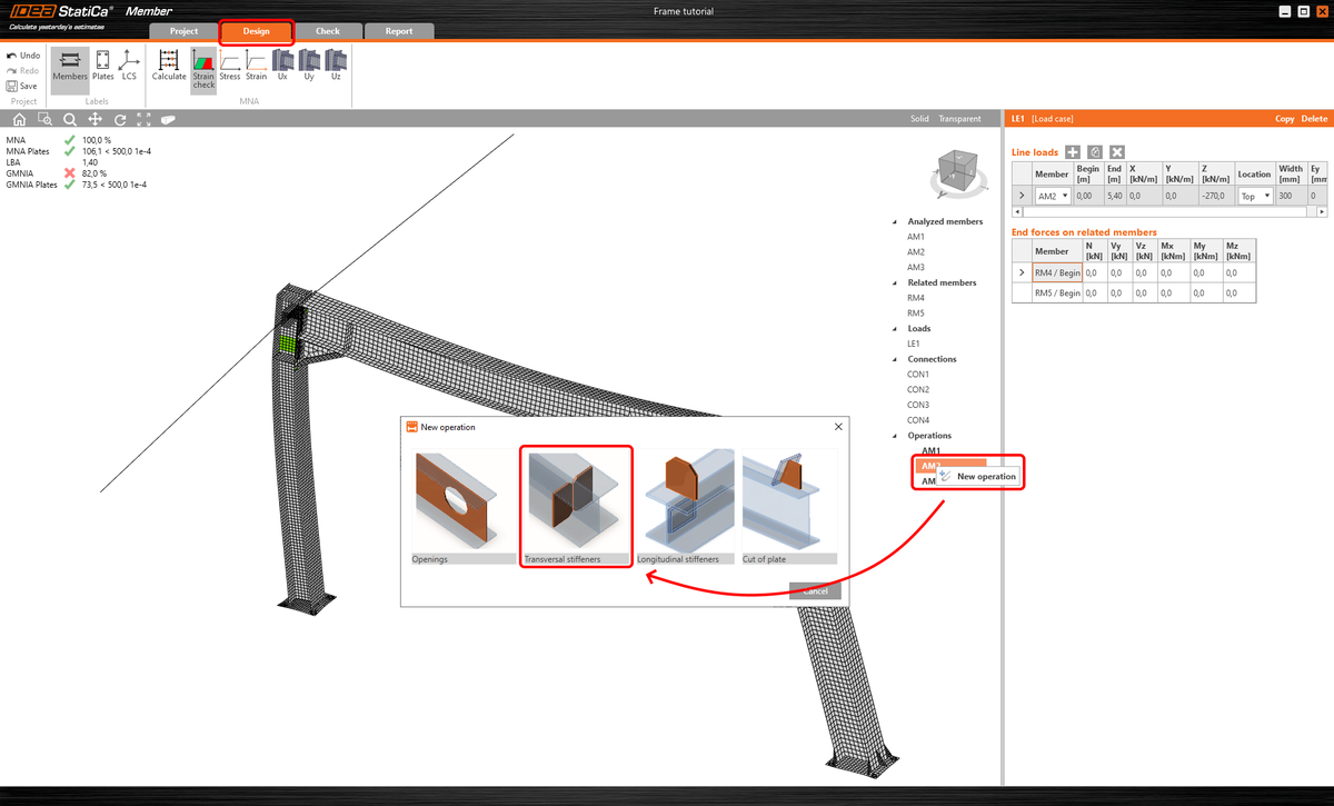 Steel frame (EN) | IDEA StatiCa