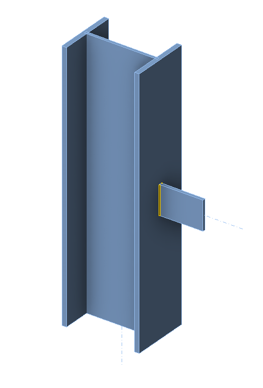 Fillet weld in fin plate joint | IDEA StatiCa