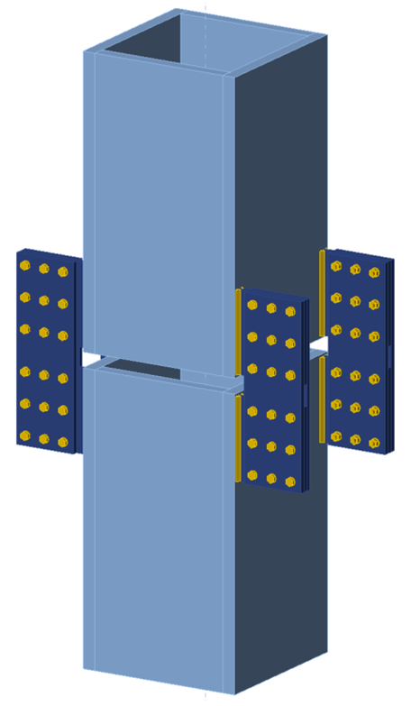 Temporary Splice Connection (AISC) | IDEA StatiCa