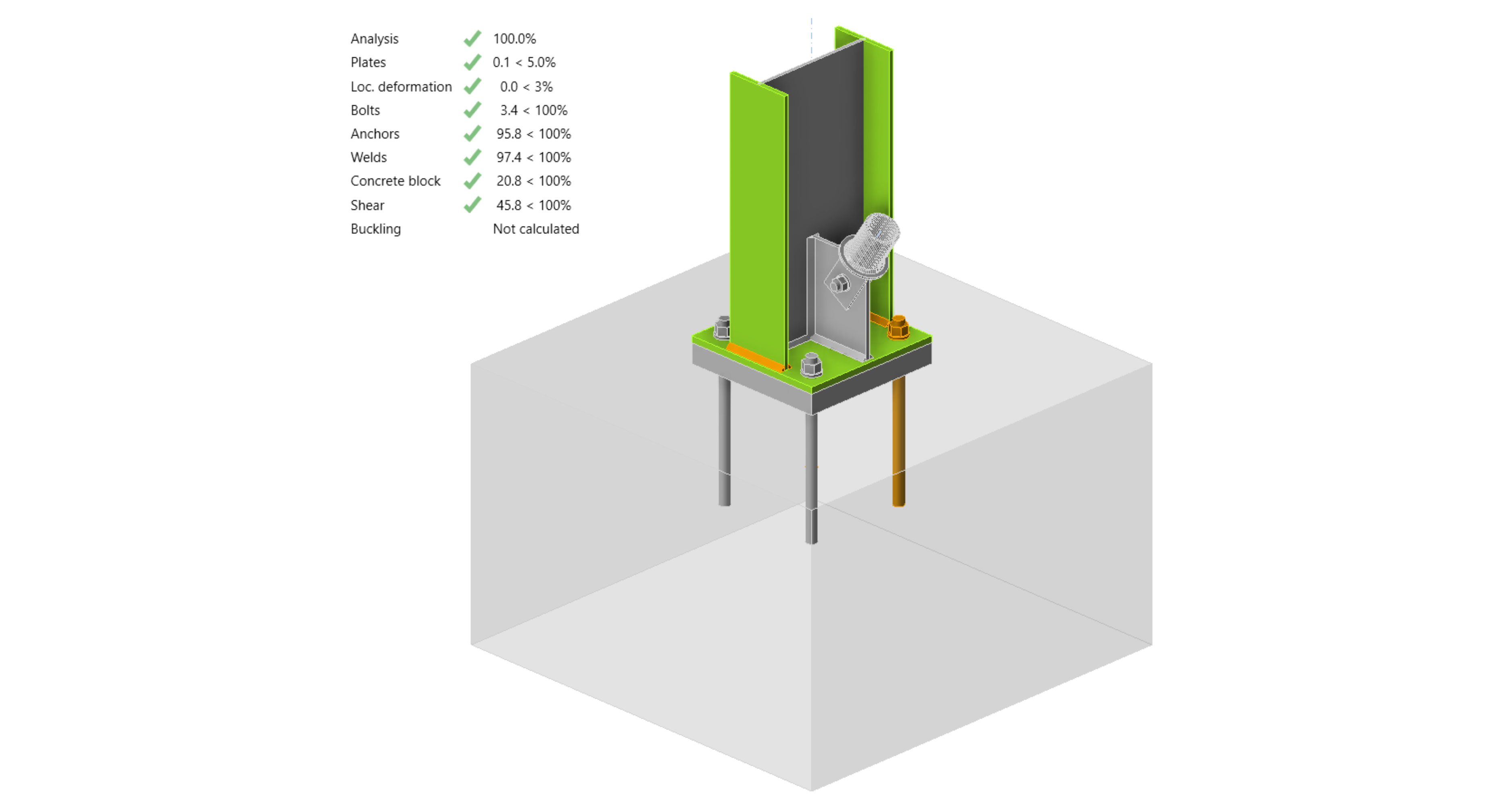 Space Gass BIM link for the structural design of a steel connection (EN ...