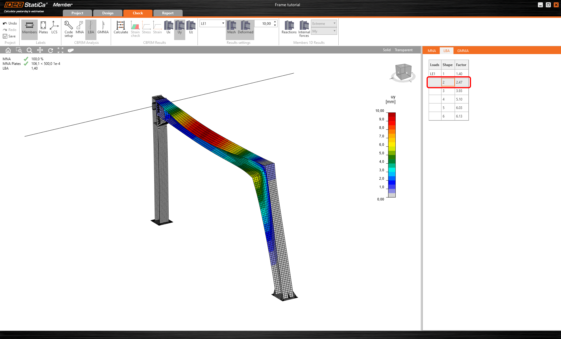 Steel frame (EN) | IDEA StatiCa