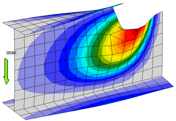 Shear connections with coped beams (AISC) | IDEA StatiCa