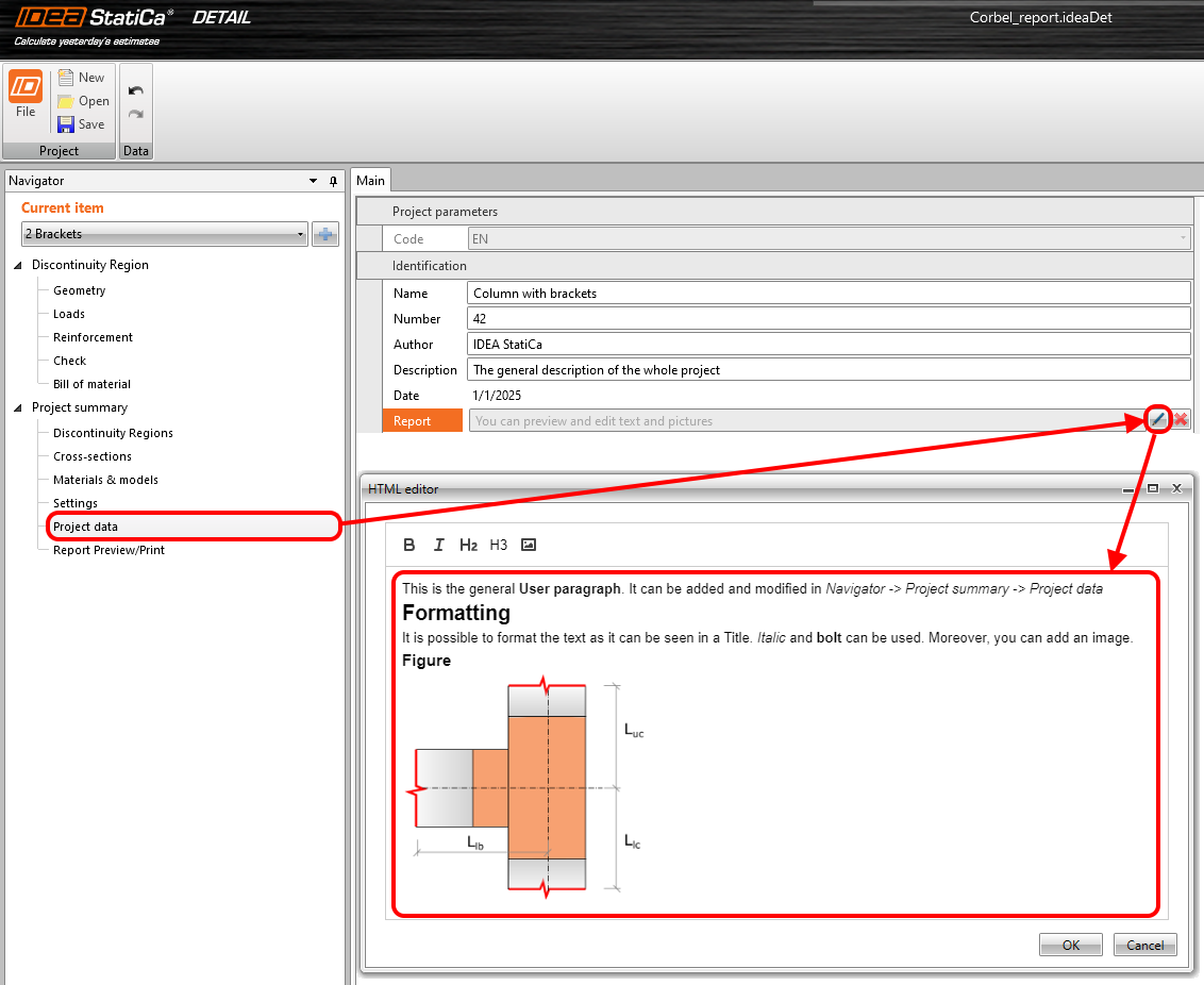 Report in Detail application | IDEA StatiCa