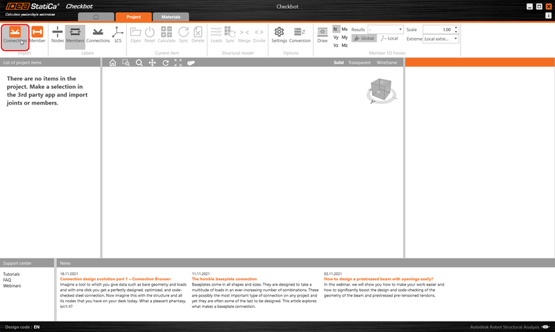 STAAD.Pro BIM link for steel connection design (AISC) | IDEA StatiCa