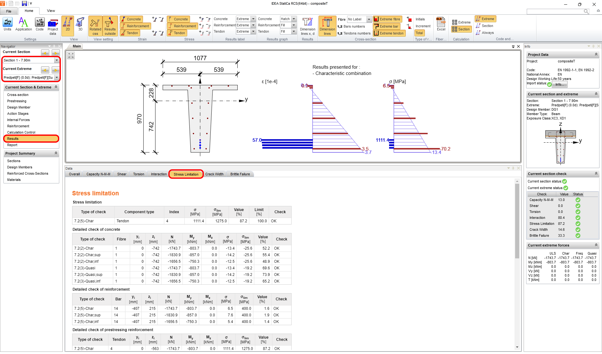 Midas Civil tutorial for BIM link for concrete design | IDEA StatiCa