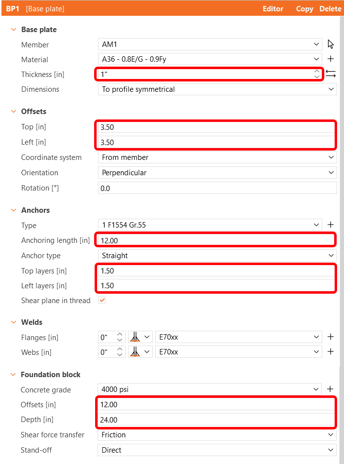 Structural design and code-check of a steel frame (AISC) | IDEA StatiCa