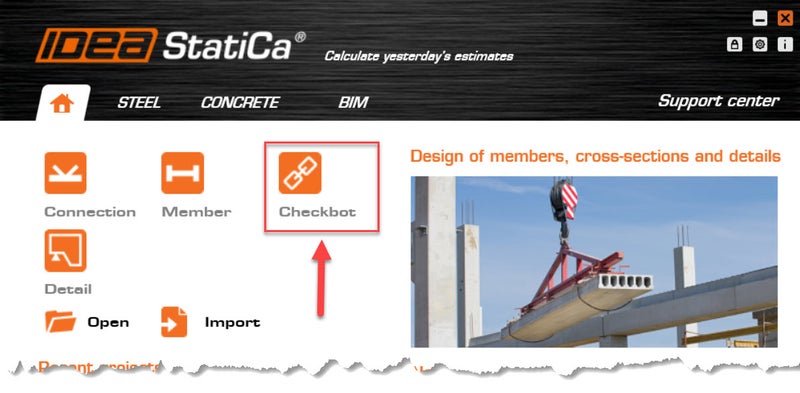 RAM Structural System BIM Link to IDEA StatiCa | IDEA StatiCa