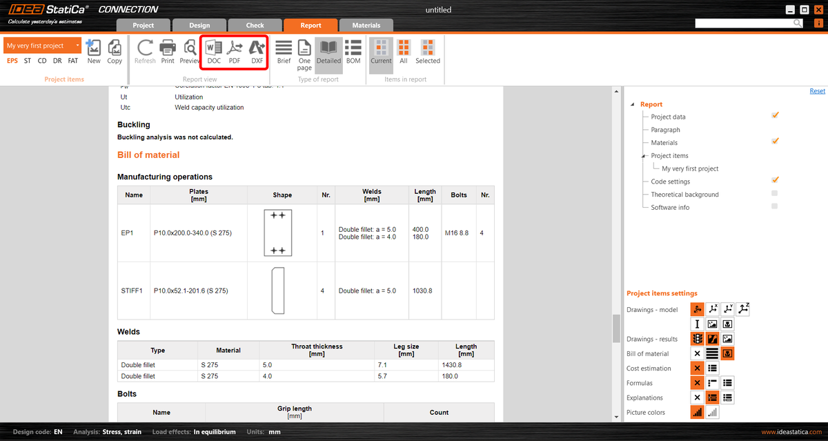 Continuous beam over column connection design (EN) | IDEA StatiCa