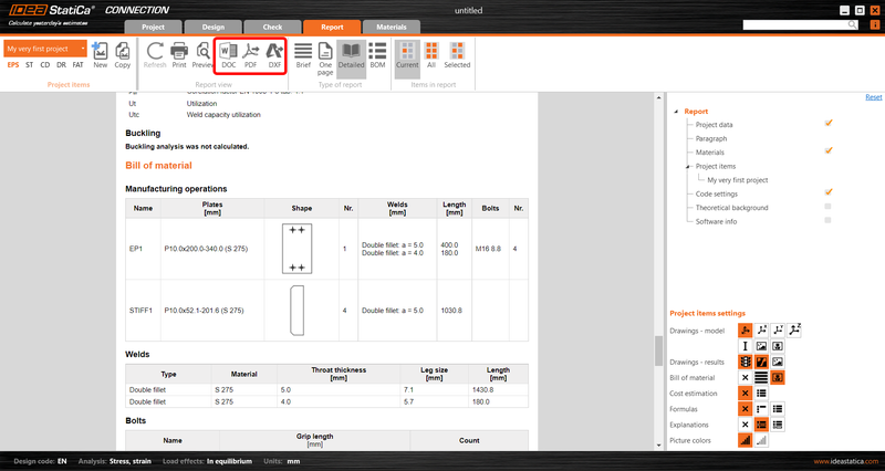 Continuous beam over column connection design (EN) | IDEA StatiCa