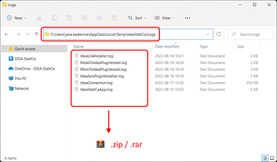 How to send the diagnostics (log) files | IDEA StatiCa