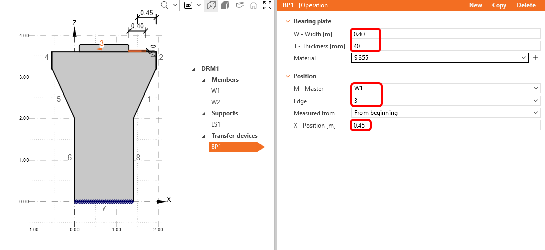 Design and code-check of a pier cap from DXF (EN) | IDEA StatiCa
