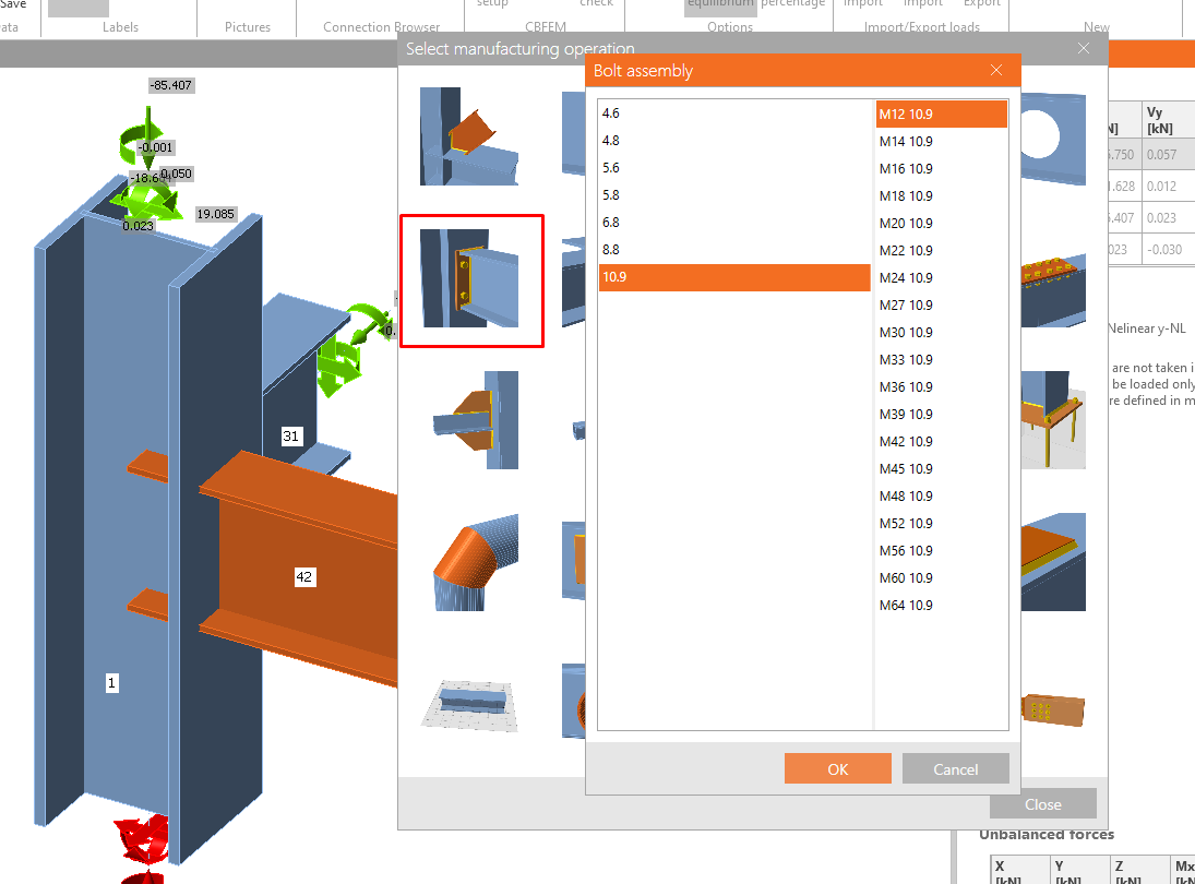SAP2000 BIM link for the structural design of a steel member (EN ...