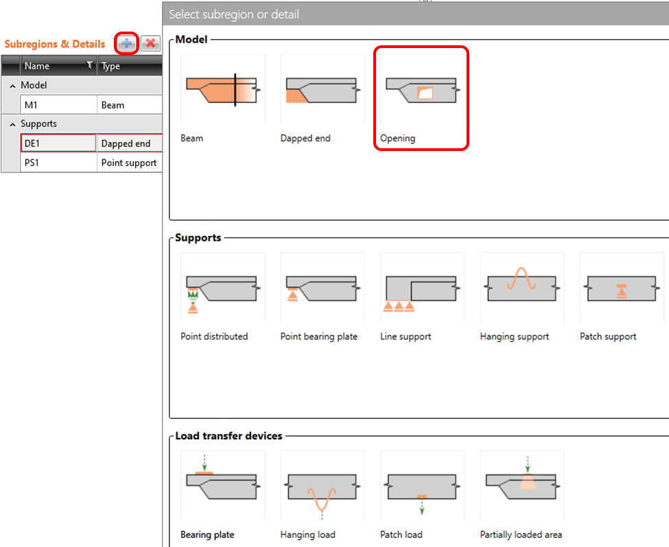 Structural design of a dapped end with an opening (EN) | IDEA StatiCa