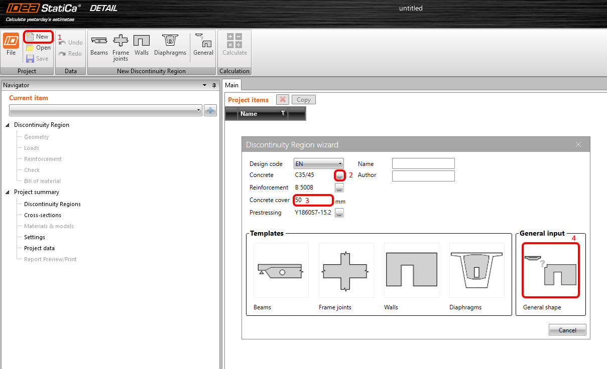 Design and code-check of a pier cap from DXF (EN) | IDEA StatiCa