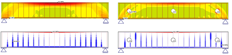 Modern construction vs. openings in beams | IDEA StatiCa
