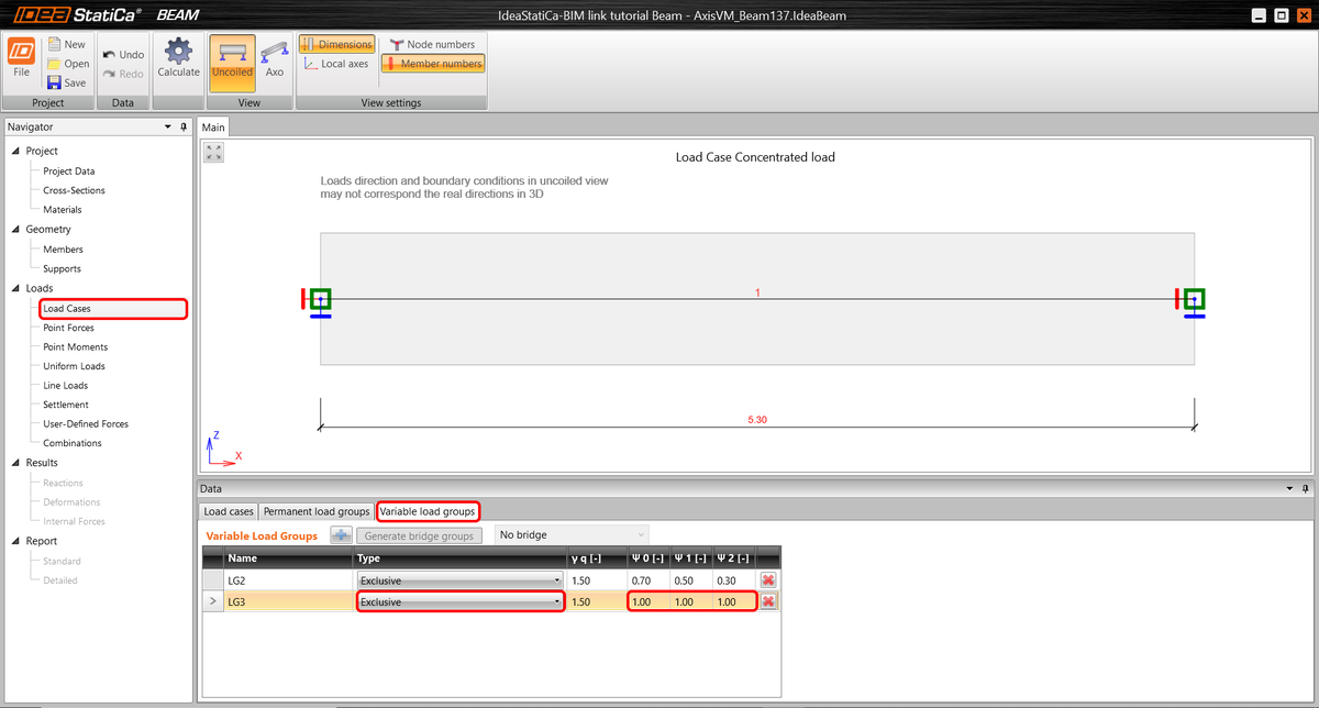 Axis BIM link for for the structural concrete beam design (EN) | IDEA ...