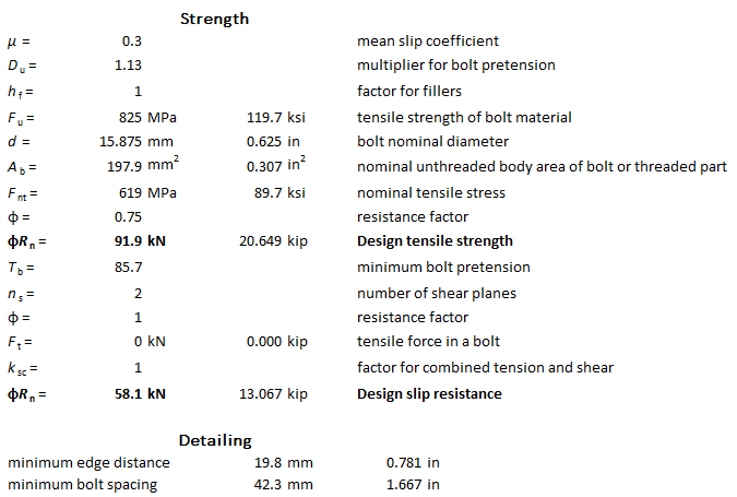 Slip-critical connection | IDEA StatiCa