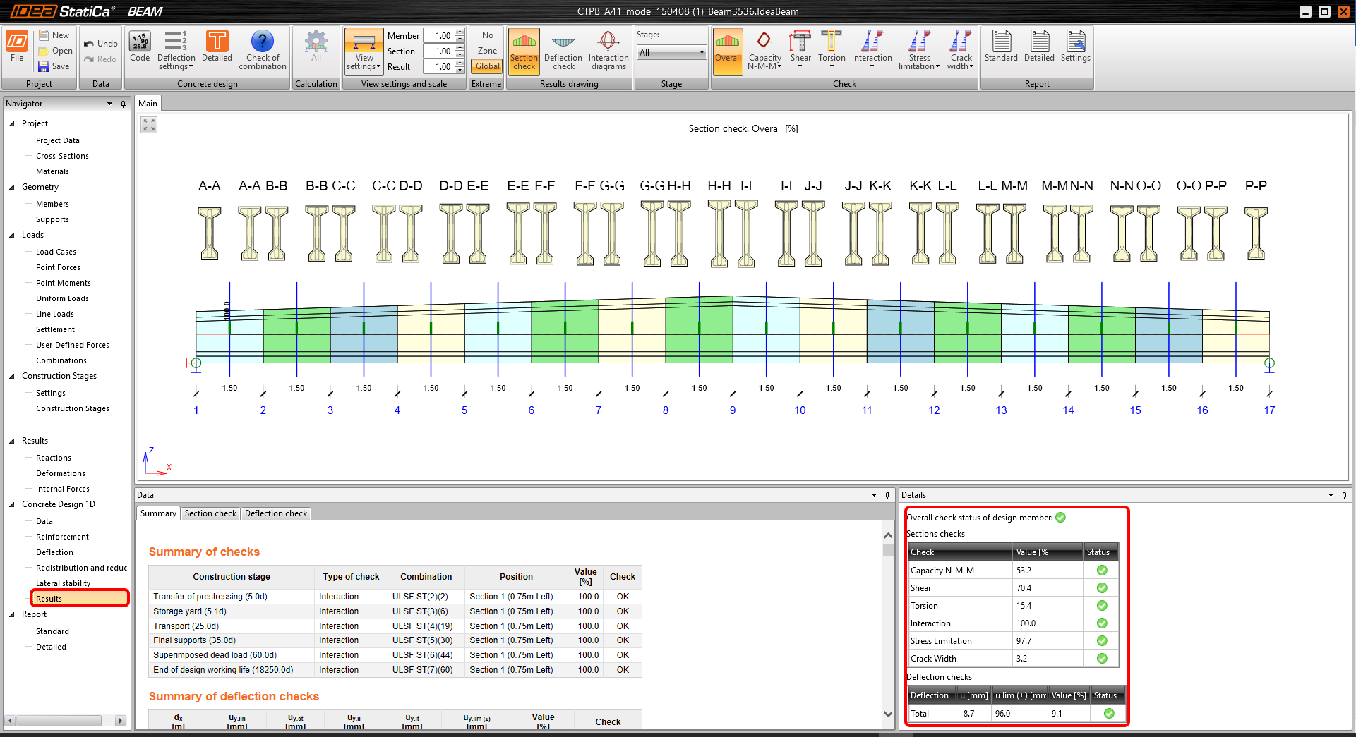 Axis VM propojení pro návrh nosníku | IDEA StatiCa