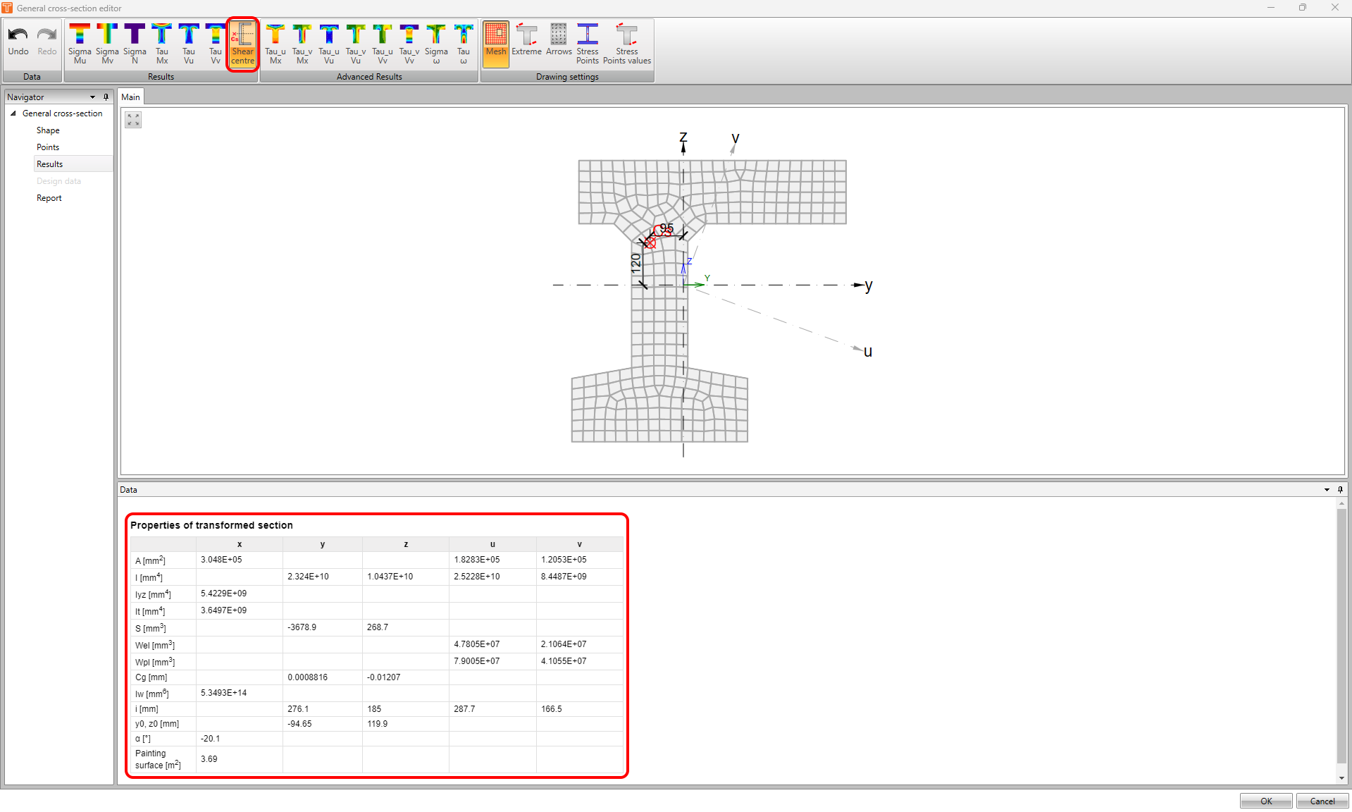 General cross-section editor for concrete | IDEA StatiCa