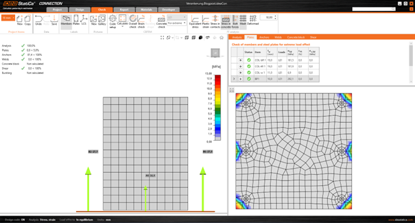 The design of the anchorage between steel and concrete | IDEA StatiCa