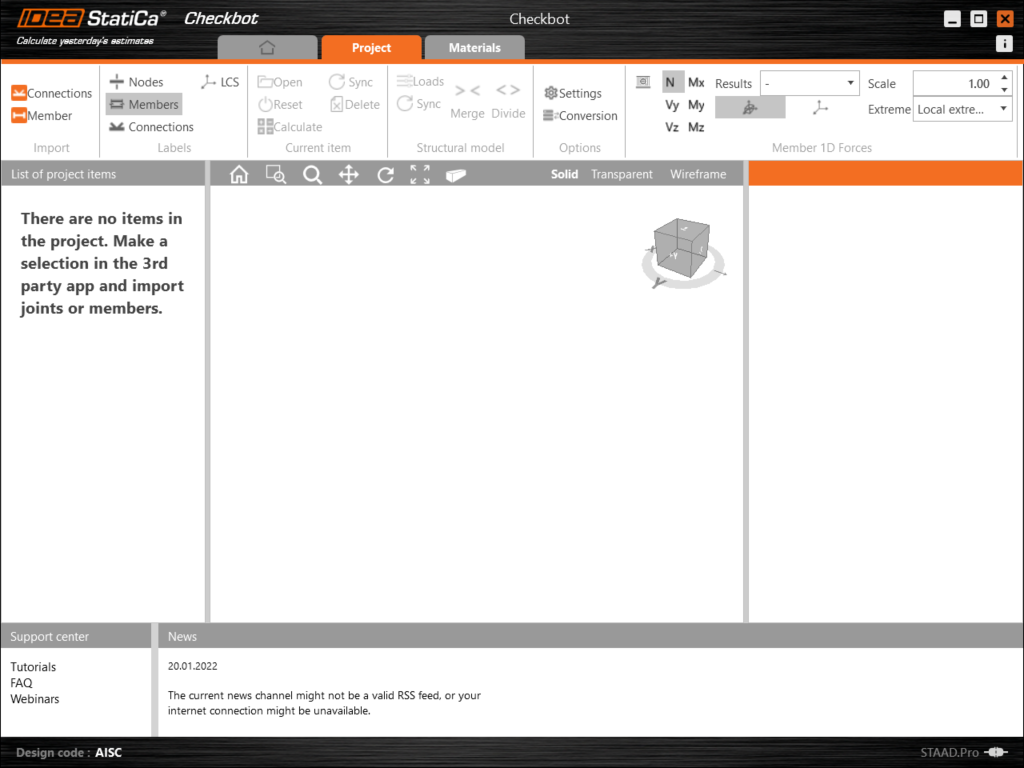 STAAD.Pro BIM link for steel connection design (AISC) | IDEA StatiCa