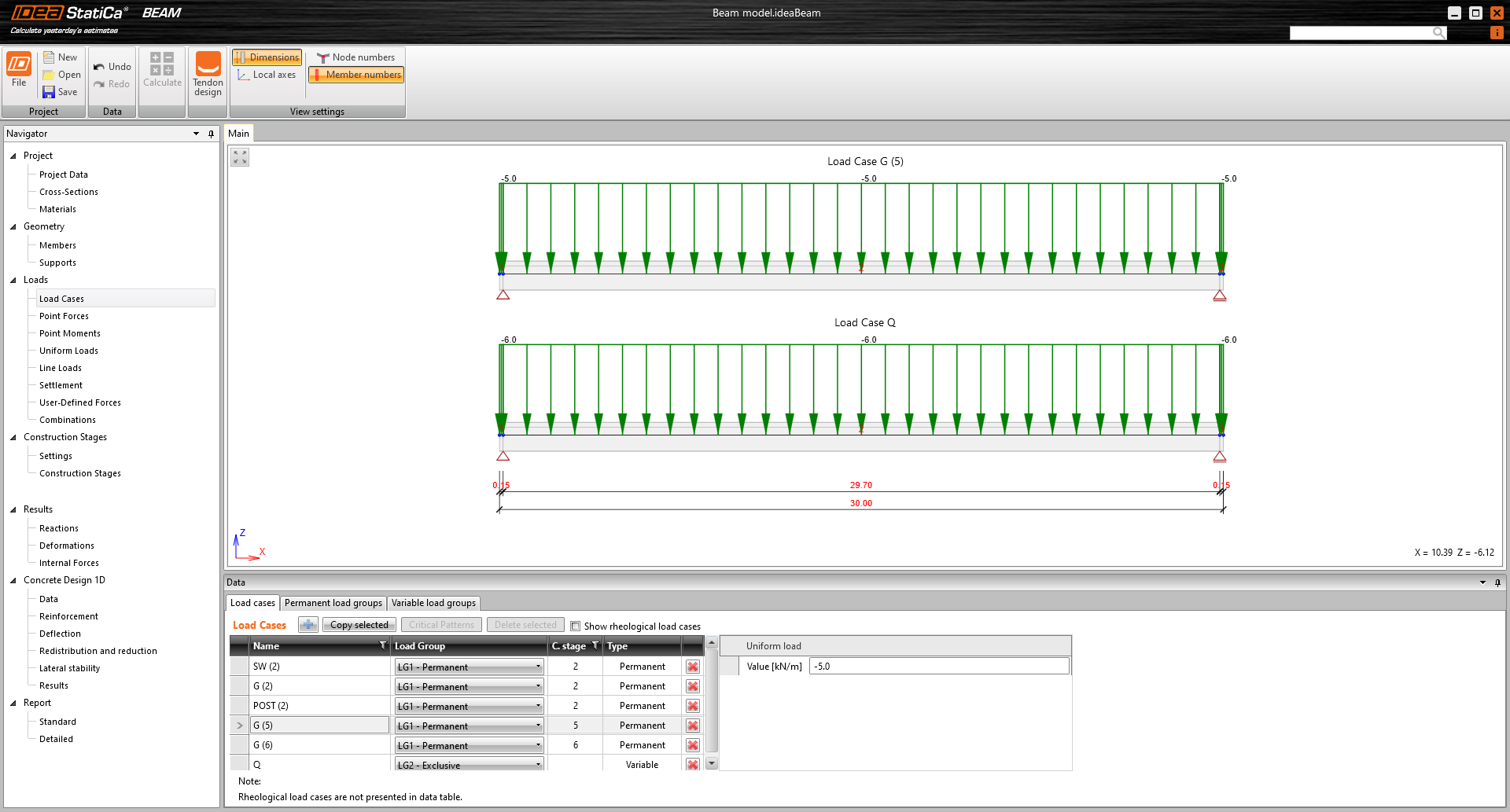 Prestressing in Detail - Post-tensioned tendons | IDEA StatiCa