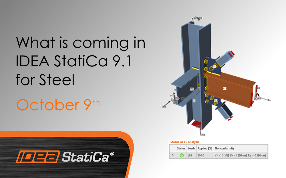 What is coming in IDEA StatiCa 9.1 for Steel | IDEA StatiCa