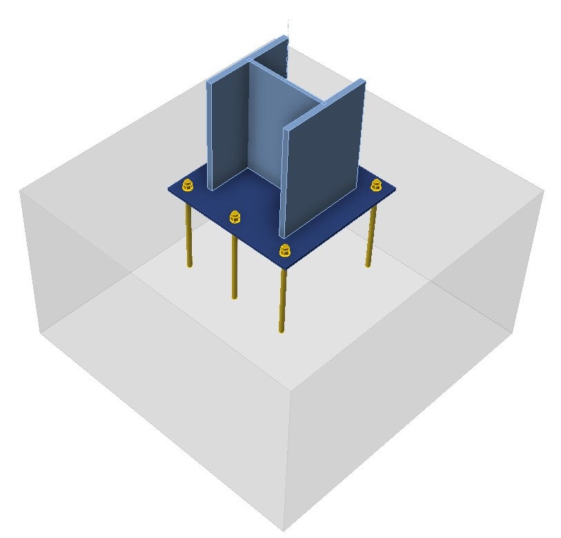 The design of the anchorage between steel and concrete | IDEA StatiCa