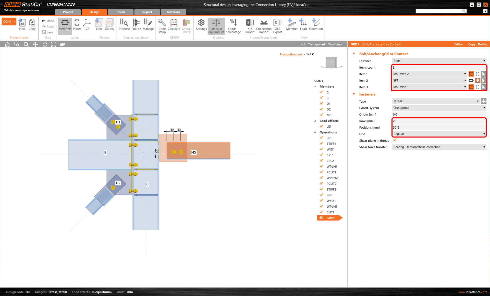 Structural design leveraging the Connection Library (EN) | IDEA StatiCa