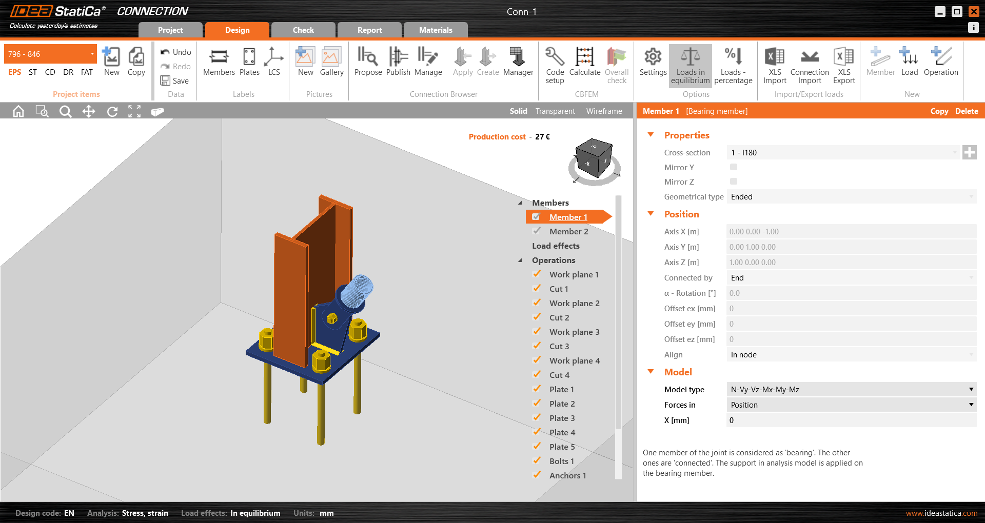 Advance Steel BIM link for steel connection design (EN) | IDEA StatiCa