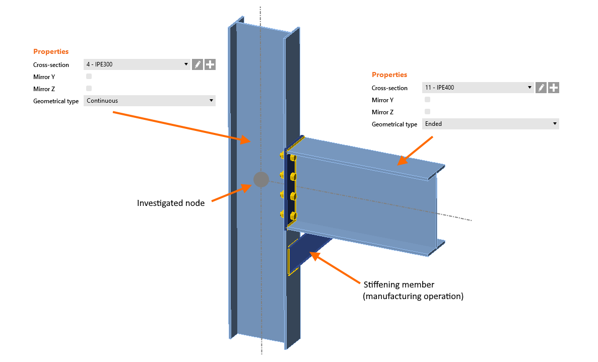 Equilibrium and supporting member | IDEA StatiCa