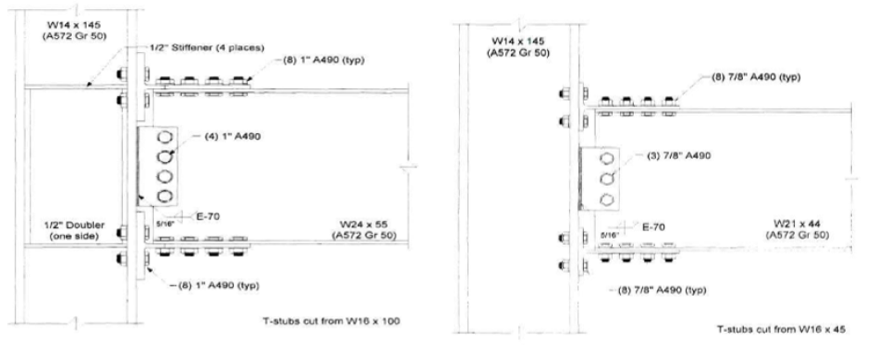 Double-tee Moment Prequalified Connection - AISC | IDEA StatiCa
